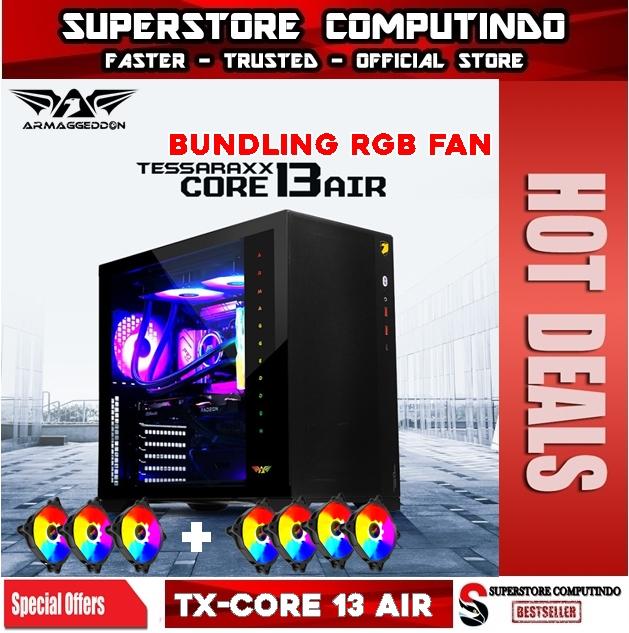 Casing Gaming Armaggeddon Tessaraxx Core 13 Air E-ATX | Blac - Shop ...