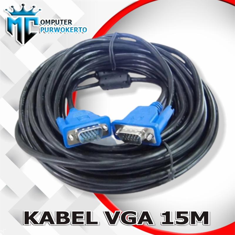 Kabel VGA 15M Cable VGA 15 Meter - Shop | Tokopedia