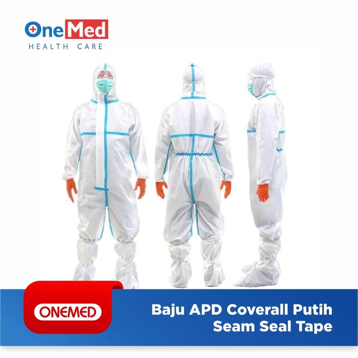 Jual Baju APD Coverall Putih Seam Seal Tape Onemed - L - Kota Surabaya ...