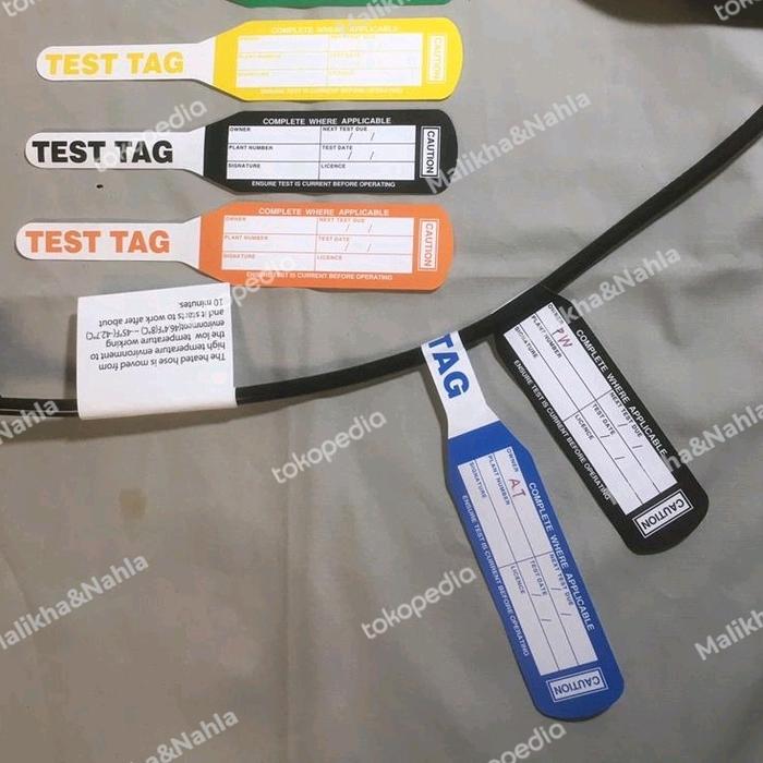 Jual Test Tag Elektrik / Tagging elektrik - Kuning - Jakarta Selatan ...