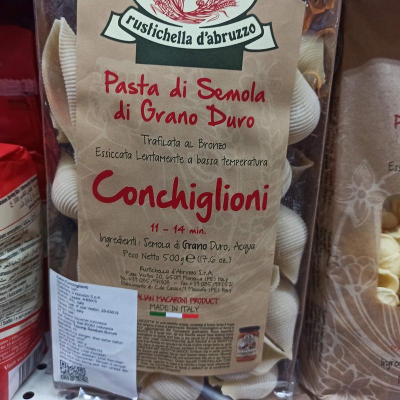 rustichella d'abruzzo pasta conchiglioni 500gr - Shop | Tokopedia