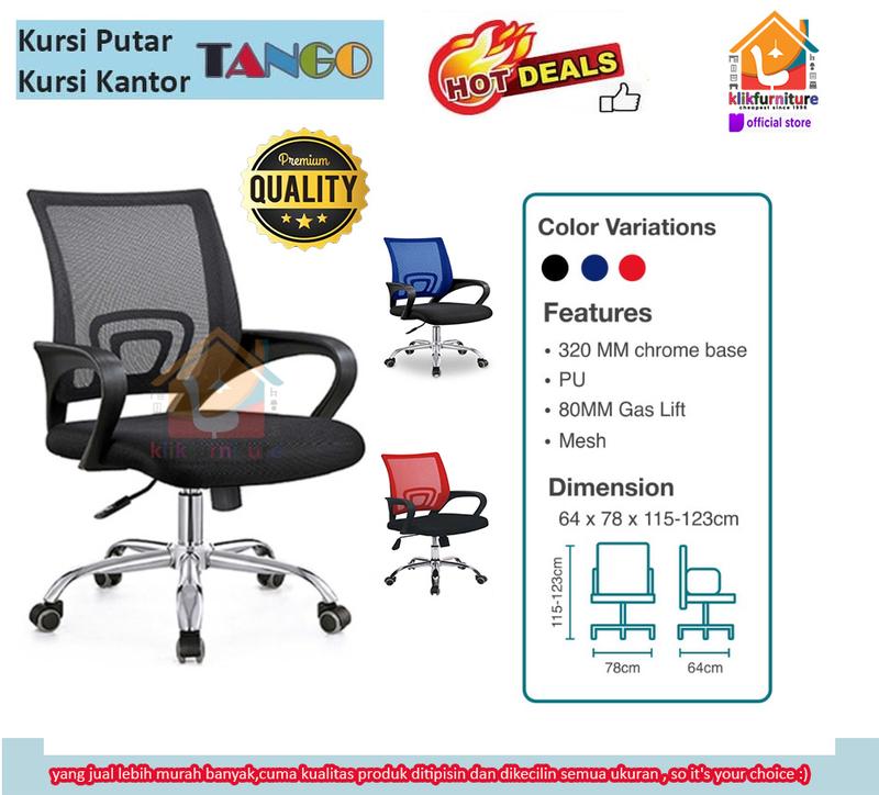 Promo Kursi Putar Kursi Kantor Jaring Net TANGO - Shop | Tokopedia