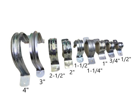 Jual Klem Pipa Plat Besi Clamp U Omega Galvanis 1/2 3/4 1 1-1/4 1-1/2 ...