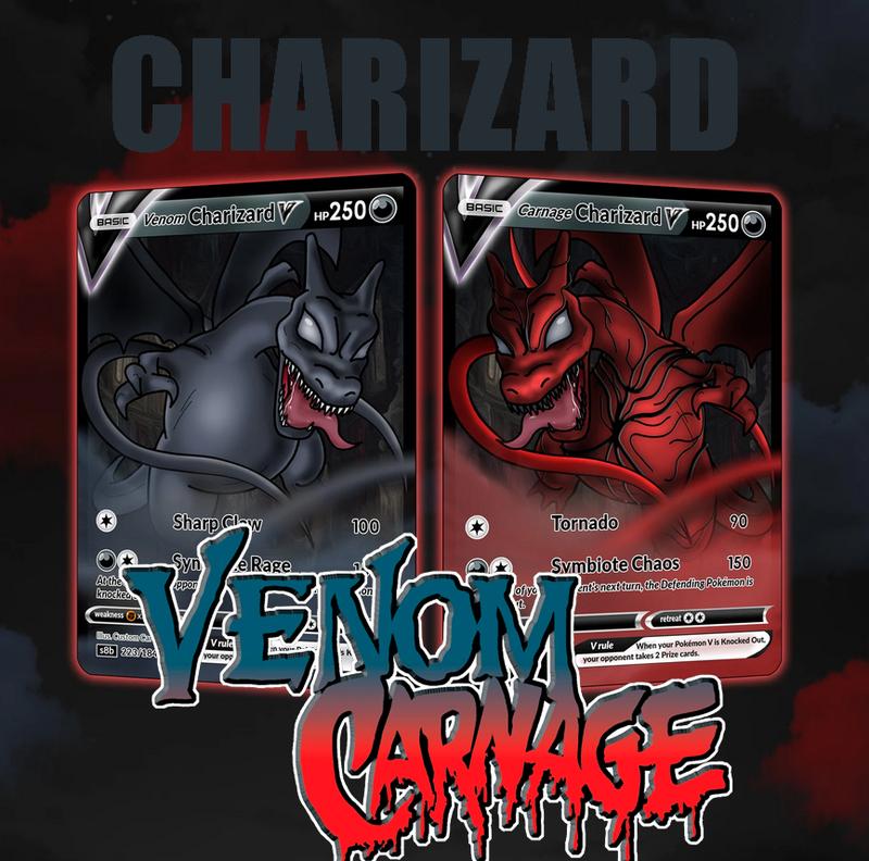 KARTU POKEMON TCG HOLOGRAM VENOM CARNAGE CHARIZARD ENGLISH VERSION ...