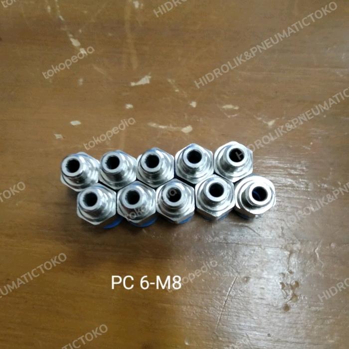 Fitting Lurus selang 6mm drat m8 / PC 6-M8 - Shop | Tokopedia
