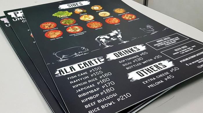 Jual Cetak Daftar Papan Menu / Katalog Menu Satuan Art Carton 310 gr 1 ...