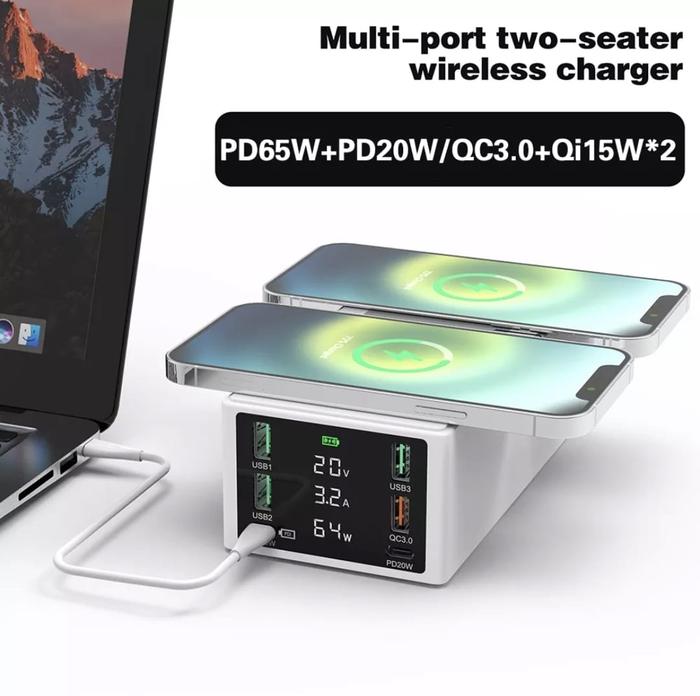 Jual Fast charger 150w Dua Dock wireless Qc 3.0 Laptop 65w Tablet Pad ...