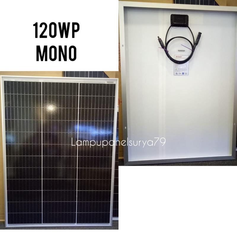 Solar Panel Surya Solarcell 120WP Mono PV 120wp Monocrystalline - Shop ...