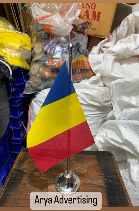 Bendera negara ROMANIA+tiang stainless meja - Shop | Tokopedia