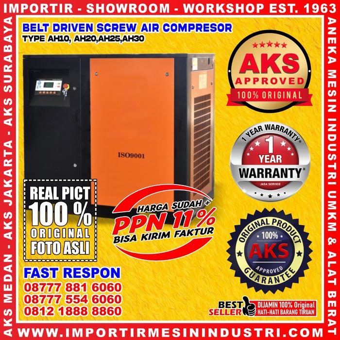 Jual Kompresor Skrew / Screw Air Compressor Dinamo 15 Kw / 20 Hp AH20 ...
