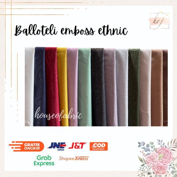Kain Balloteli Emboss Ethnic ecer per Setengah Yard - Shop | Tokopedia
