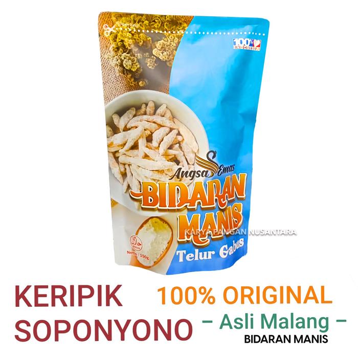 Jual BIDARAN MANIS SOPONYONO ANGSA EMAS ORIGINAL SNACK WIDARAN TELUR ...
