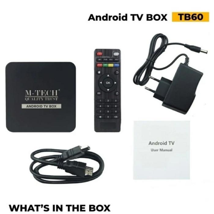 Jual STB TV BOX ANDROID Mtech TB60 Android 10.1 Ultra HD 4K 2GB/16GB ...