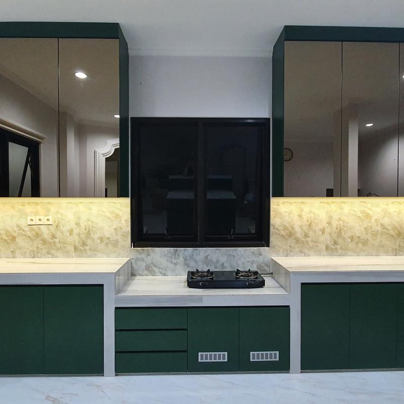 Kitchen Set Kombinasi Cermin Bronze - Shop | Tokopedia