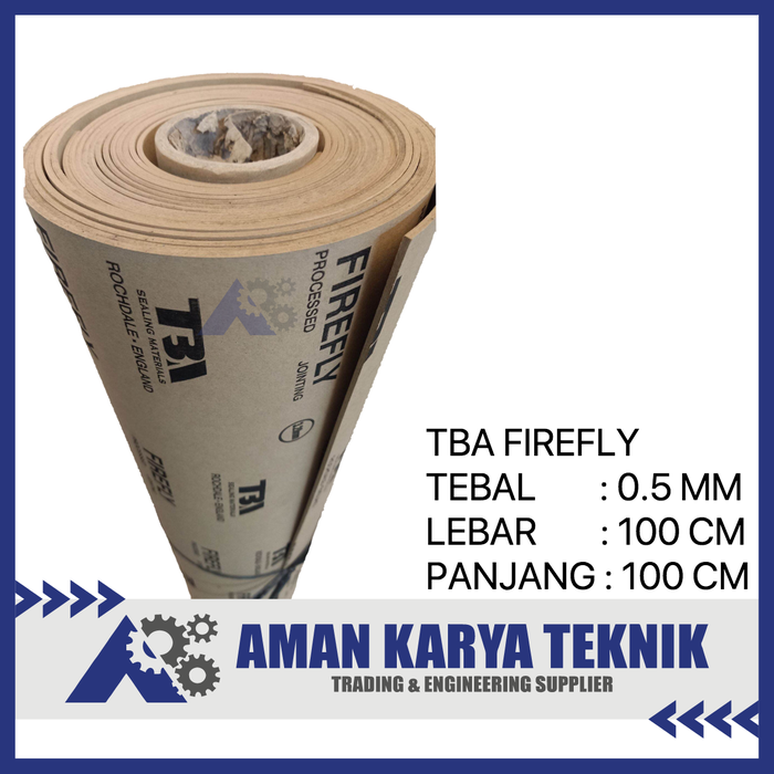 Jual TBA Firefly Sheet Packing Gasket Kertas 0.5 mm x 100 cm x 100 cm ...