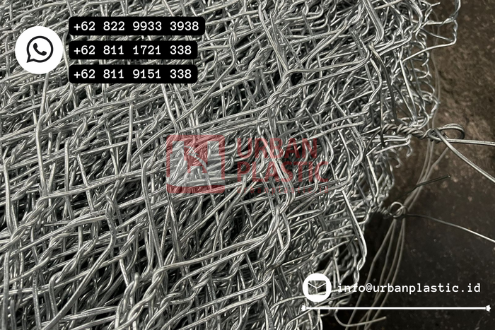 Jual Kawat Bronjong Galvanis SNI 2 x 1 Urban Plastic Mesh 10 x 12 ...