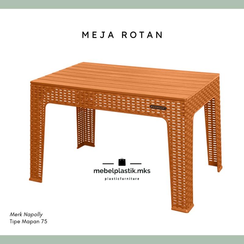 Meja Plastik Tamu Rotan Napolly Mapan 75 Minimalis/ Meja Kopi/ - Shop ...