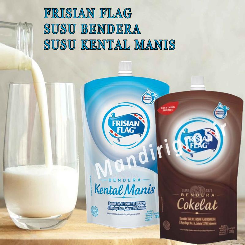 Susu Bendera * Frisian Flag * Susu Kental Manis * 280g - Shop | Tokopedia