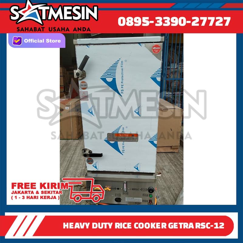 GETRA RSC-12 HEAVY DUTY GAS RICE STEAMER (COOKER) / MESIN PEMASAK ...