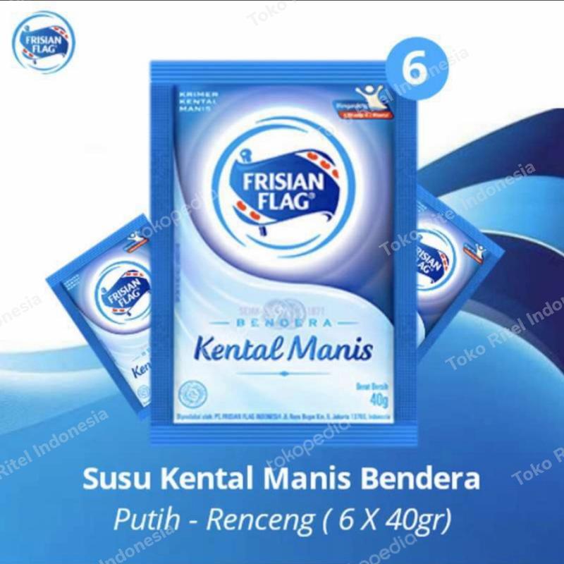 SUSU KENTAL MANIS BENDERA SACHET (6pcs x 40gr)|SKM PUTIH|SKM - Shop ...