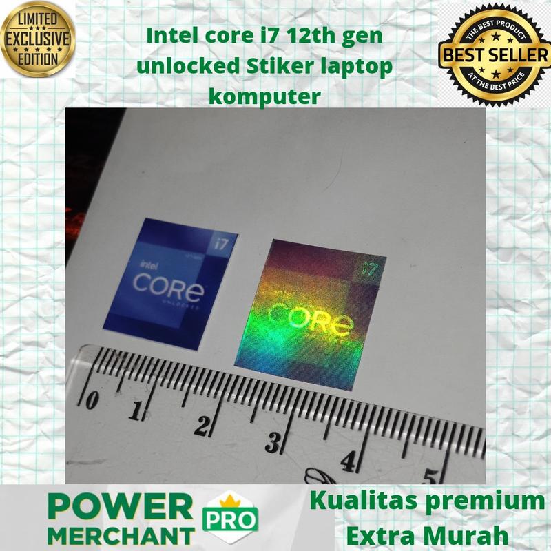 Intel core i7 12th gen unlocked Stiker laptop komputer - Shop | Tokopedia
