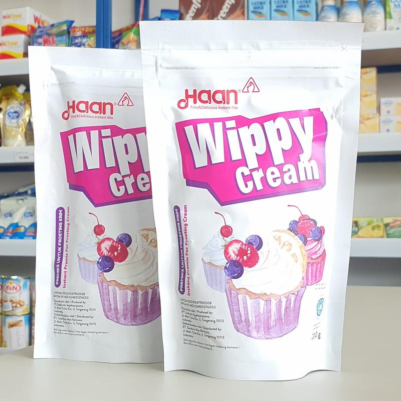 Haan Whip Cream Pouch / Whipping Cream Haan Pouch 200Gr - Shop | Tokopedia