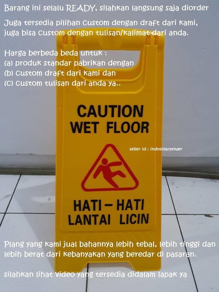 Jual Rambu Plang caution WET FLOOR awas lantai licin kokoh tulisan ...