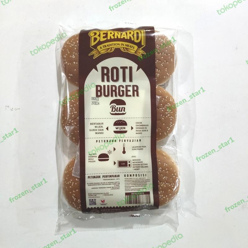BERNARDI roti burger wijen 6s 300gr - Shop | Tokopedia