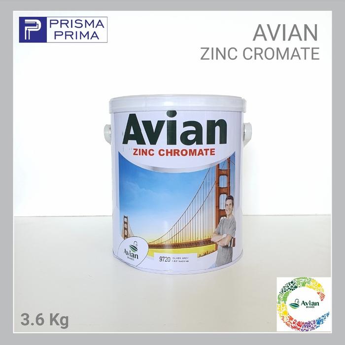 Jual Cat Dasar Meni Besi Zinc Chromate 5 Anti Karat AVIAN Galon 3.6 Kg ...