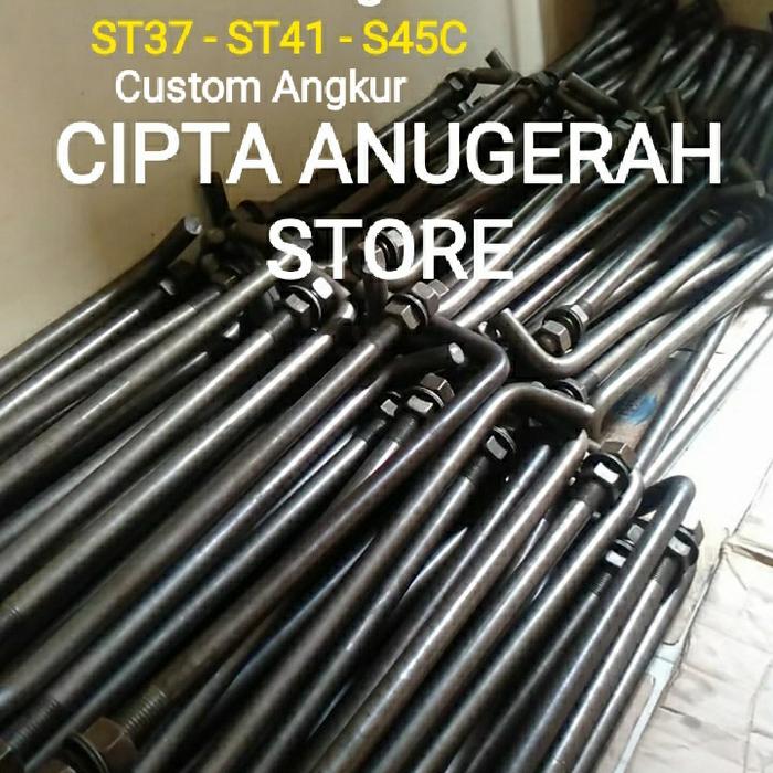Jual angkur L m25x75cm ST41 / 1" x 75 cm / m25 x 75 cm / m25 x 75cm ...