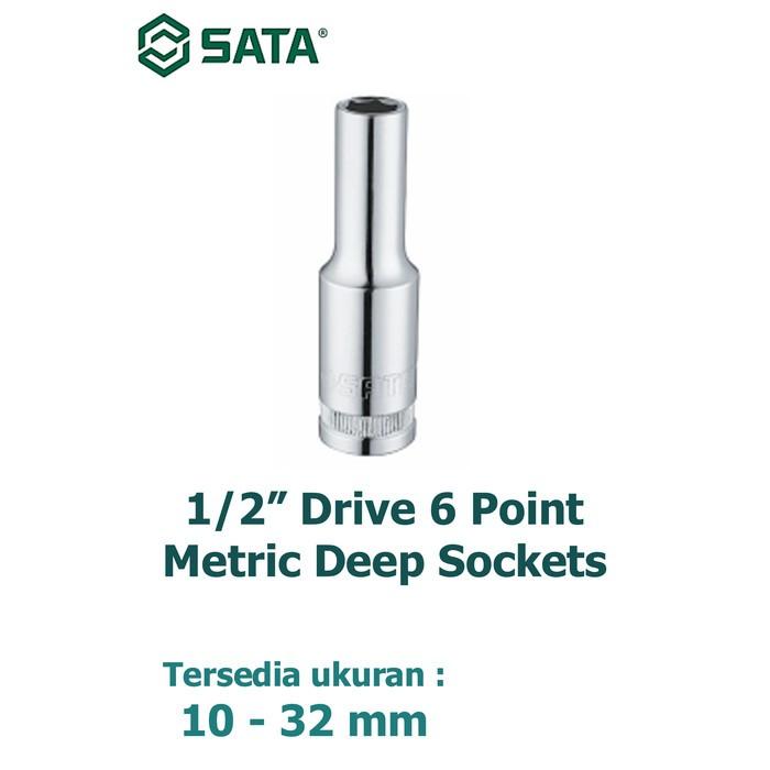 SOCKET PANJANG 13403 1/2 INCH DR. 6PT. METRIC DEEP SOCKET 12MM - Shop ...