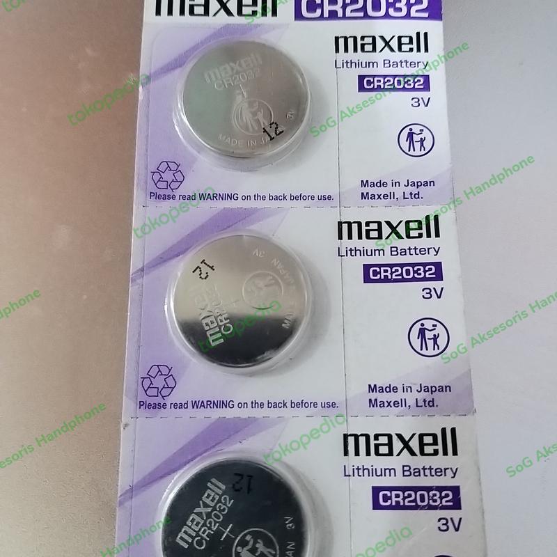 CR2032 Maxell Baterai Lithium CR 2032 - Shop | Tokopedia