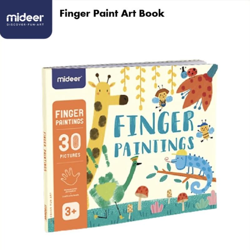Mideer Finger Paint Painting Art Book Buku Seni Car Tangan Jari - Shop | Tokopedia
