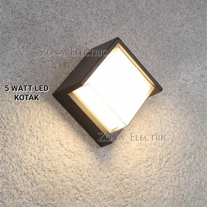 Jual LAMPU DINDING MINIMALIS 5 WATT LED / WALL LIGHT OUTDOOR WATERPROOF ...