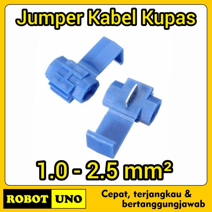 Jual Blue Scotch Lock Connector Jumper Kupas Kulit Kabel Quick Splice ...