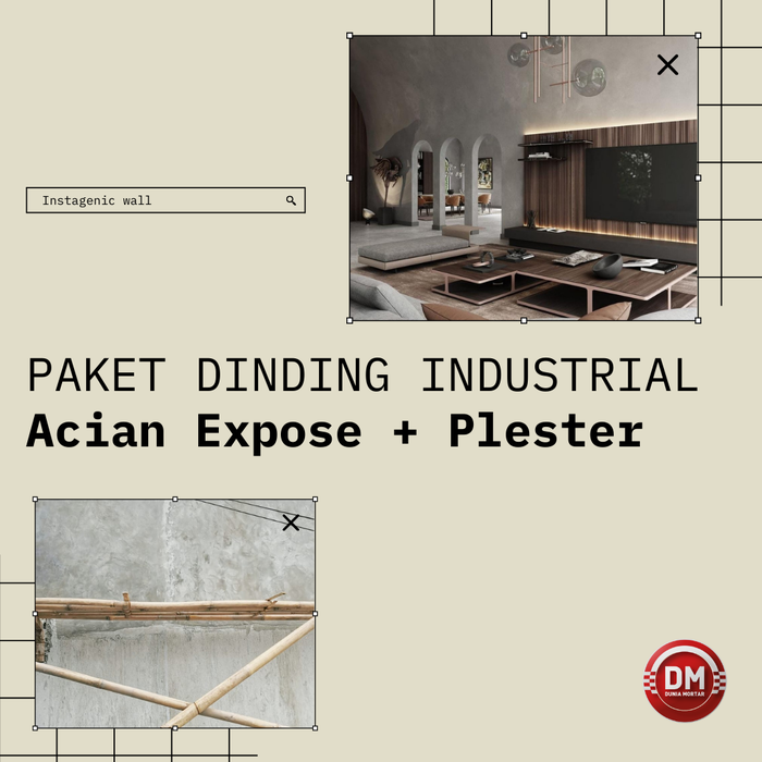 Jual PAKET DINDING ACIAN EXPOSE + PLESTER Hebel Skimcoat Plaster ...