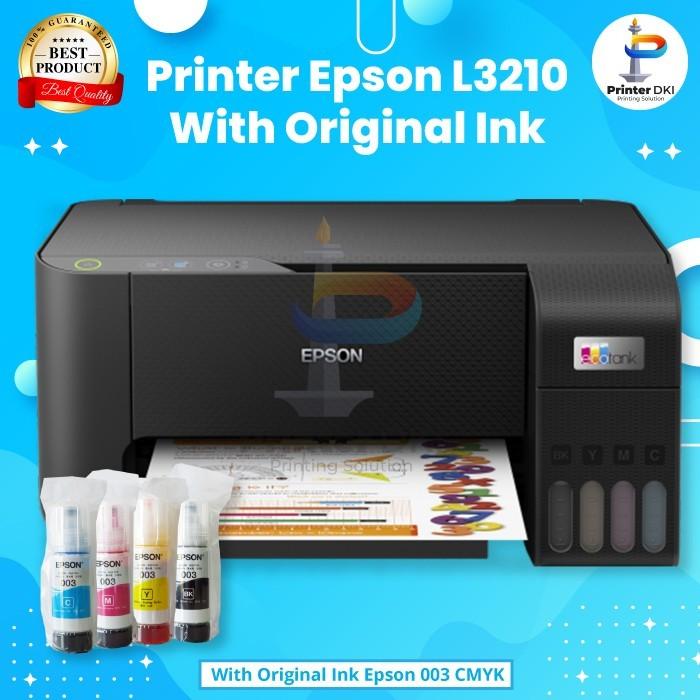 EPSON Printer EcoTank L3210 All-in-One Ink Tank Printer - COMPATIBLE ...
