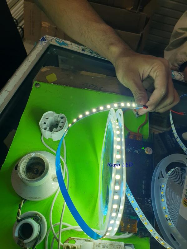 LED Strip Light roll 2835 12W 12V 120 mata Warm White 4000K Putih 120L ...