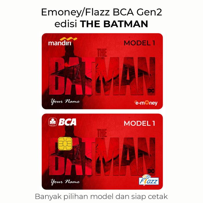 Jual Emoney Mandiri/Flazz BCA GEN2 1 Sisi | Edisi THE BATMAN - EMONEY ...