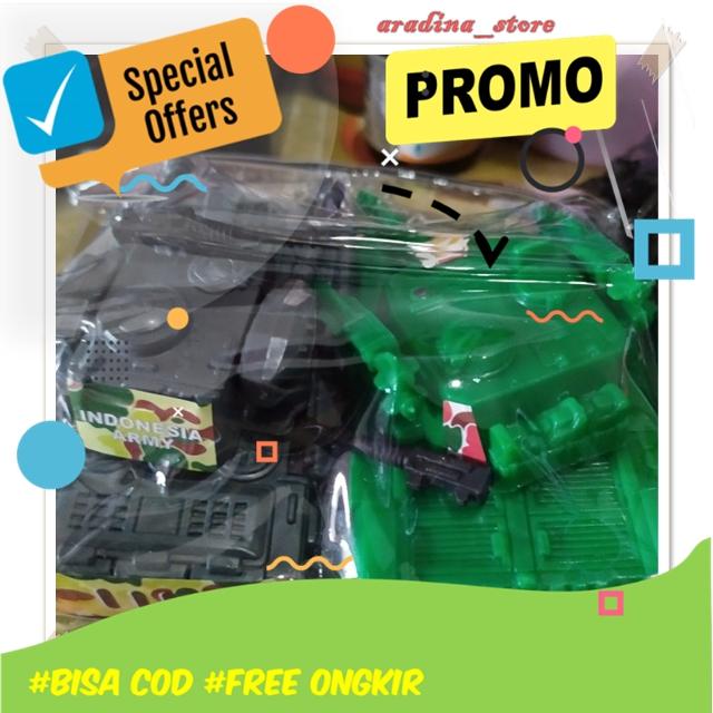 Mobil Tank Mainan Anak Edukasi 2 3 4 Tahun Mainan Tank Tentara Militer ...