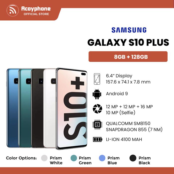 Jual SAMSUNG GALAXY S10 PLUS 8/128GB SEIN RESMI SAMSUNG INDONESIA ...