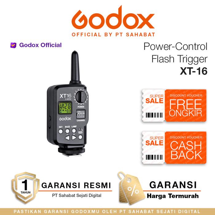 Jual Godox Trigger XT16 Transmitter XT-16 Reicever USB Power Control XT ...