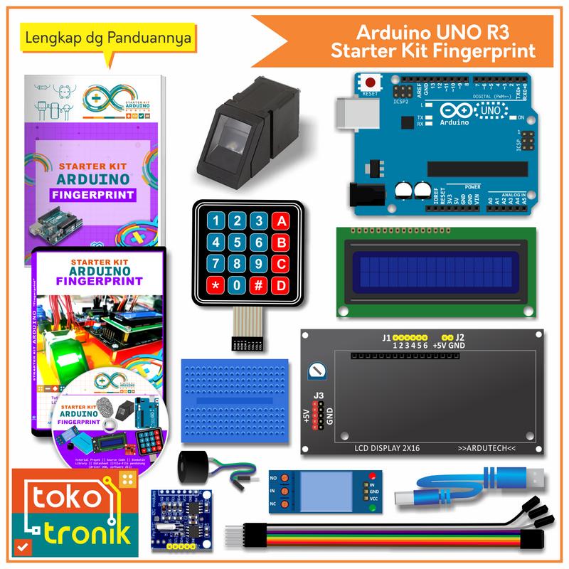 Arduino UNO R3 Starter Kit Fingerprint Lengkap Panduan dan Program ...