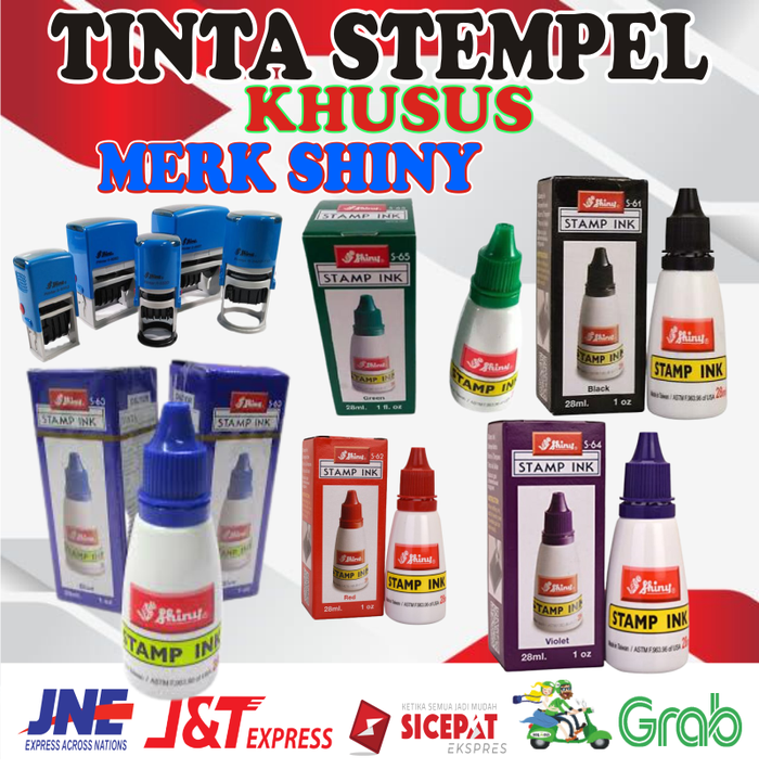 Jual TINTA/REFIL ISI ULANG STEMPEL KHUSUS MERK SHINY SERBAGUNA ...