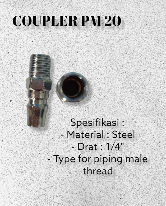Jual Coupler / Sambungan Selang Kompresor Type PM 20 - Kab. Tangerang ...
