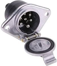 Jual Colokan Dan Socket Trailer 7 Pin Plug & Socket N-Type 24v For ...