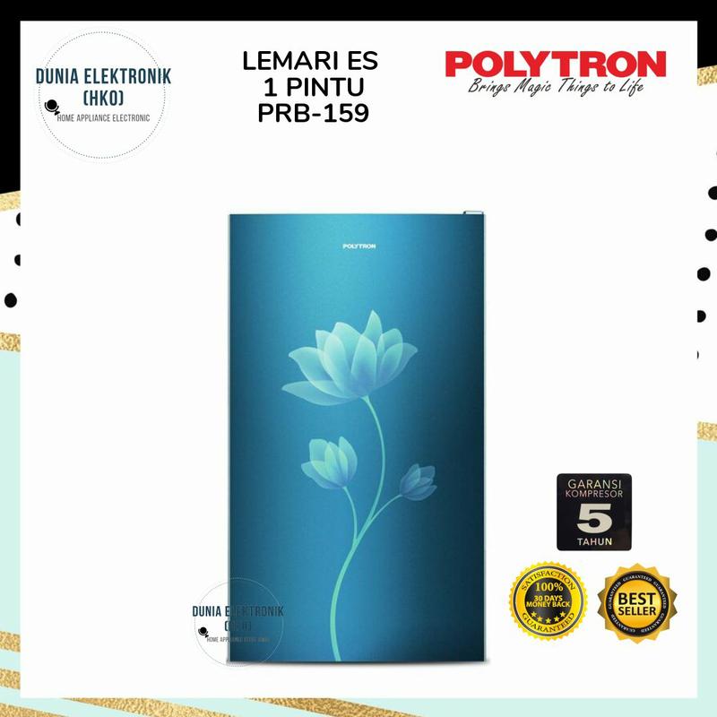 KULKAS POLYTRON PRB159 PRB 159 LEMARI ES 1 PINTU LOW WATT 150 LITER ...