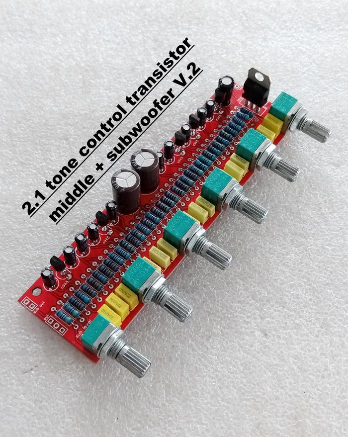 Jual Modul 2.1 Stereo Tone Control Transistor Plus Middle Dan Subwoofer ...