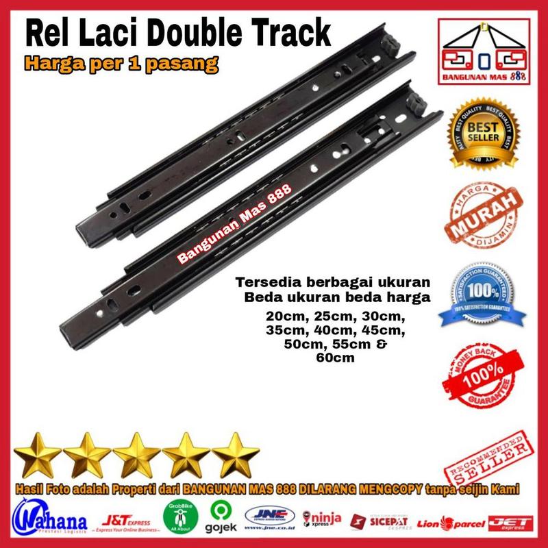 REL LACI 60 cm DOUBLE TRACK SOLIGEN ORIGINAL - REL LACI HITAM - REL ...