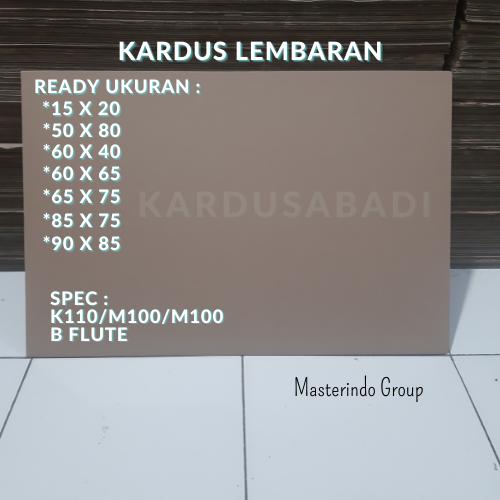 kardus | karton Lembaran | Layer 85x75 Cm single Wall Corrugated - Shop ...